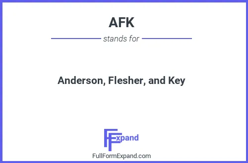 What does afk stand for store