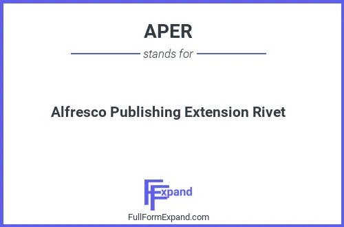 Definition of aper store